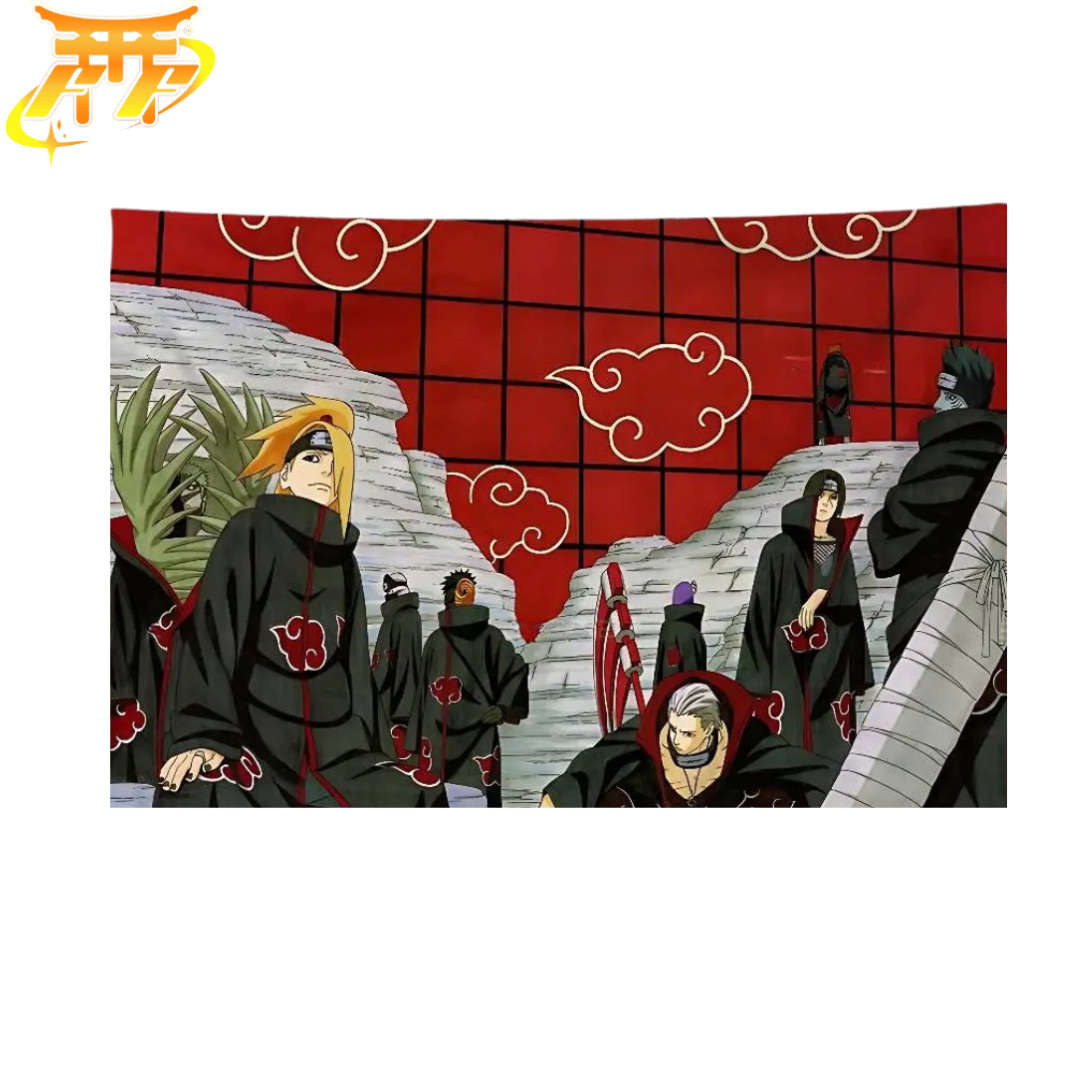 Drapeau Akatsuki "Membres" – Naruto – Figurine Manga France®